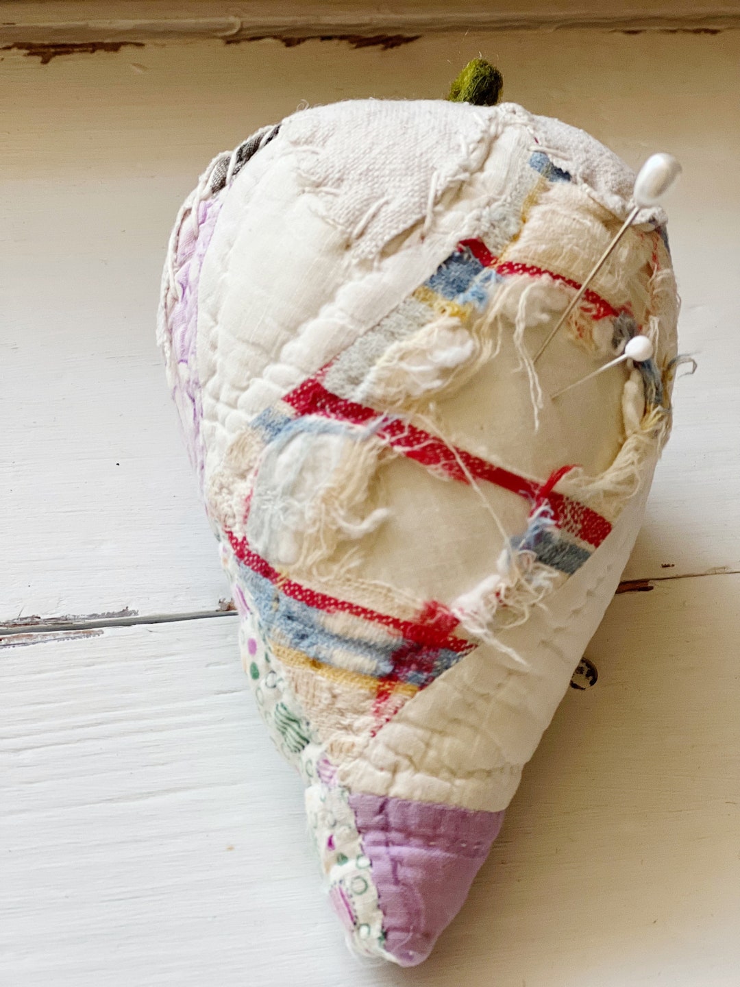 Pincushion/berry/primitive Pinkeeper/antique Quilt/strawberry ...