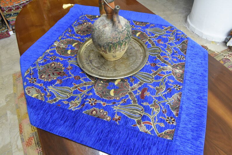Turkish Tulip Design Home Decor Table Cloth Turkish Chenille Fabric ...