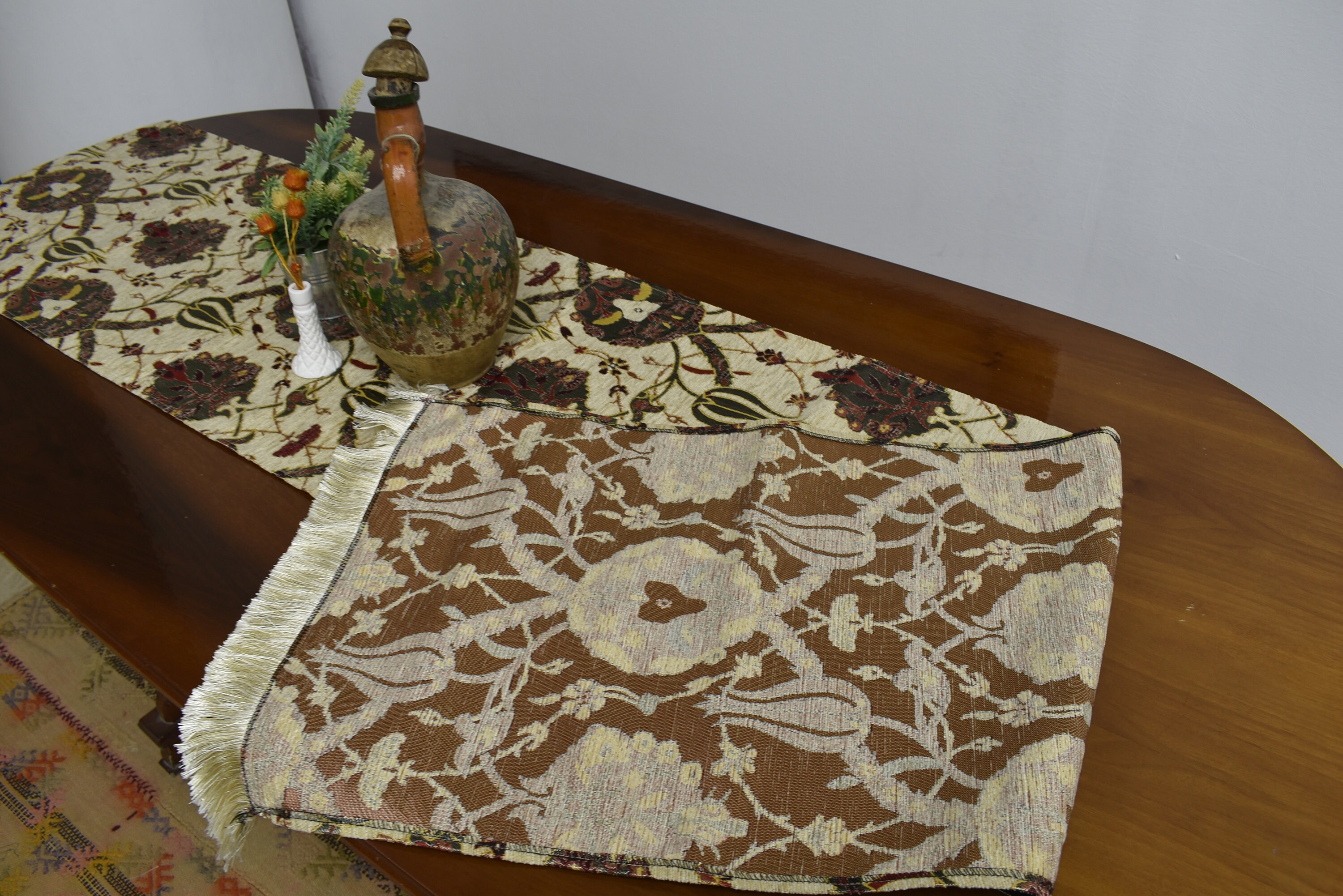 Beige Color Decorative Table Runner Home Decor Table Runner | Etsy