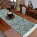 Ottoman Kaftan Design Turkish Designer Table Runner Chenille Fabric ...