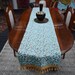 Beautiful Blue Color Floral Pattern Table Runner Decorative - Etsy