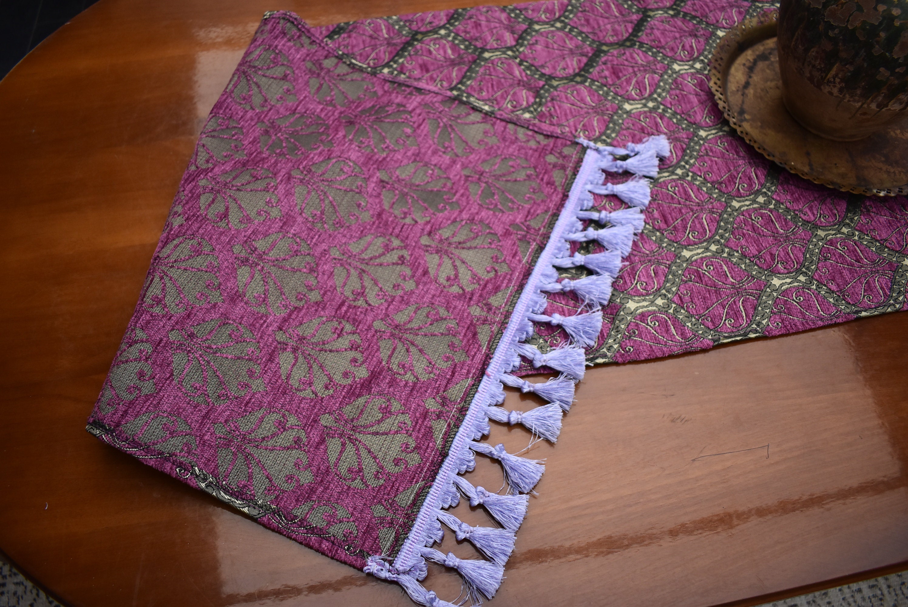 17 Inch X 80 Inch Boho Table Runner Lovely Magenta Color - Etsy