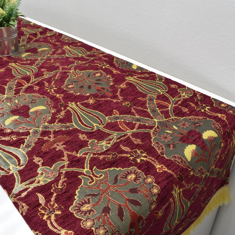 Maroon Table Runner - Etsy