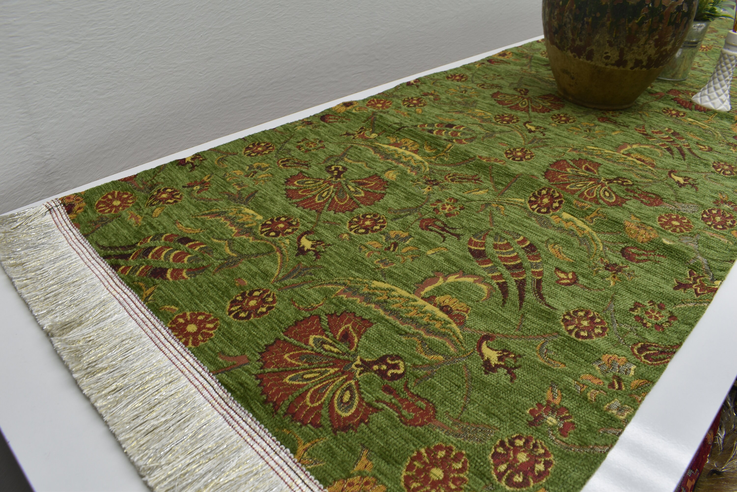 Beautiful Green Color Table Runner Home Decor Table Runner | Etsy