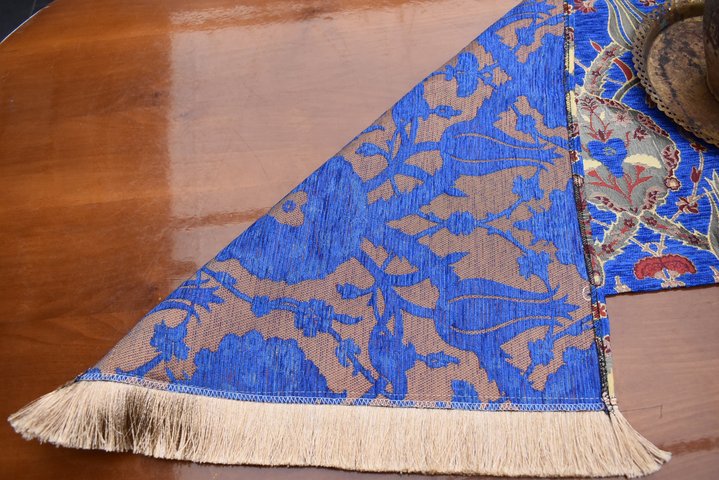 Beautiful Cobalt Blue Decorative Table Runner 17 Inch X 55 | Etsy