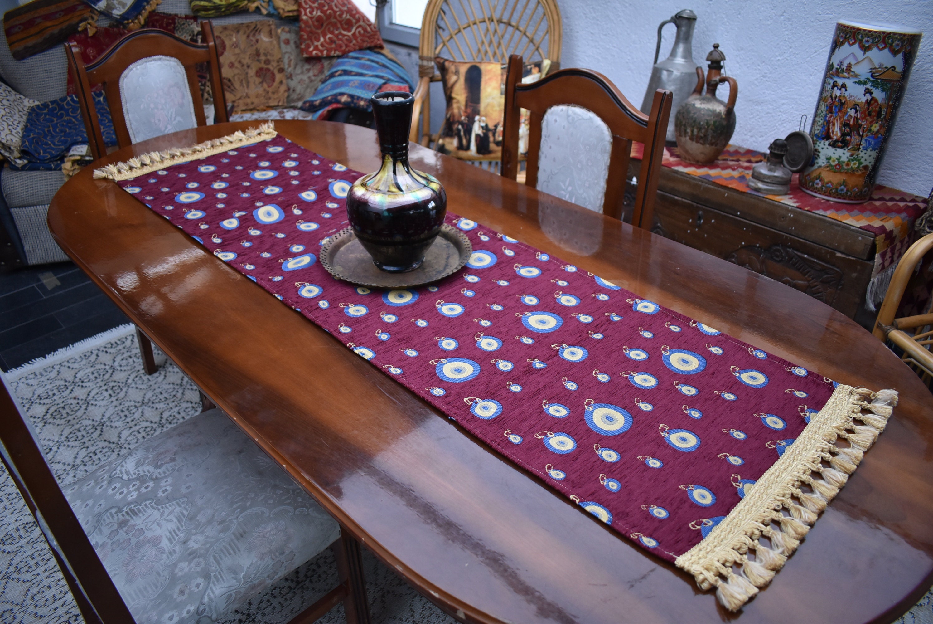 Beautiful Maroon Color Decorative Table Runner 16 Inch X 56 - Etsy