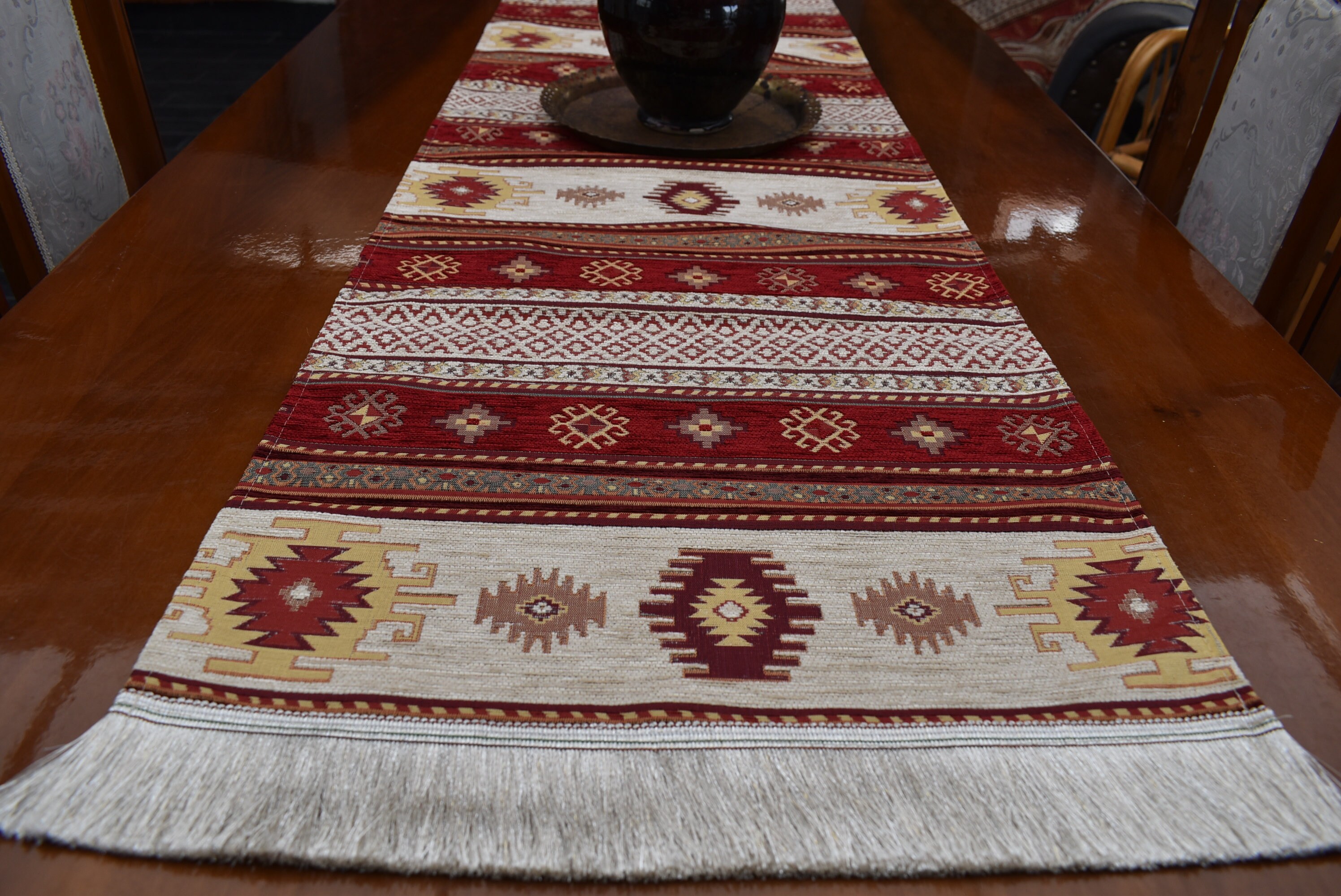 Turkish Kilim Design Decorative Table Runner 17 Inch X 55 Inch - Etsy