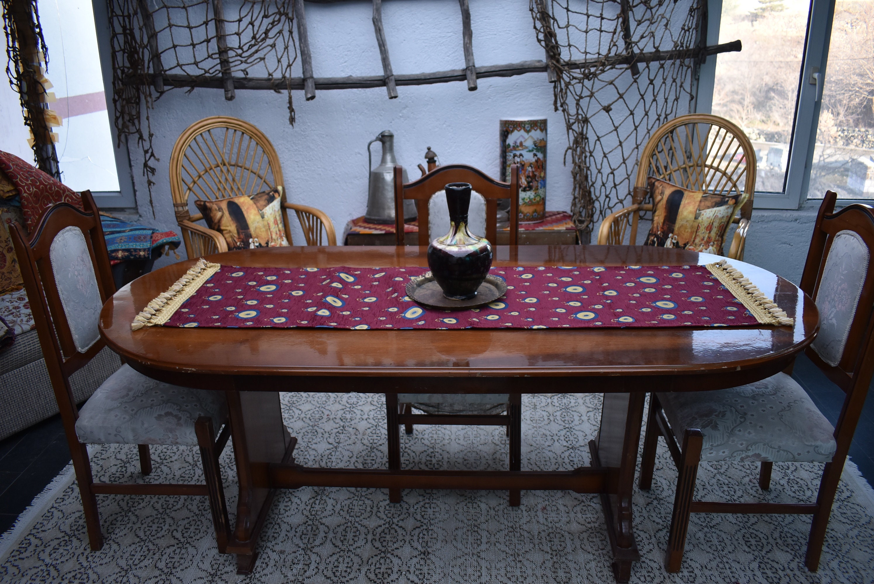 Beautiful Maroon Color Decorative Table Runner 16 Inch X 56 - Etsy