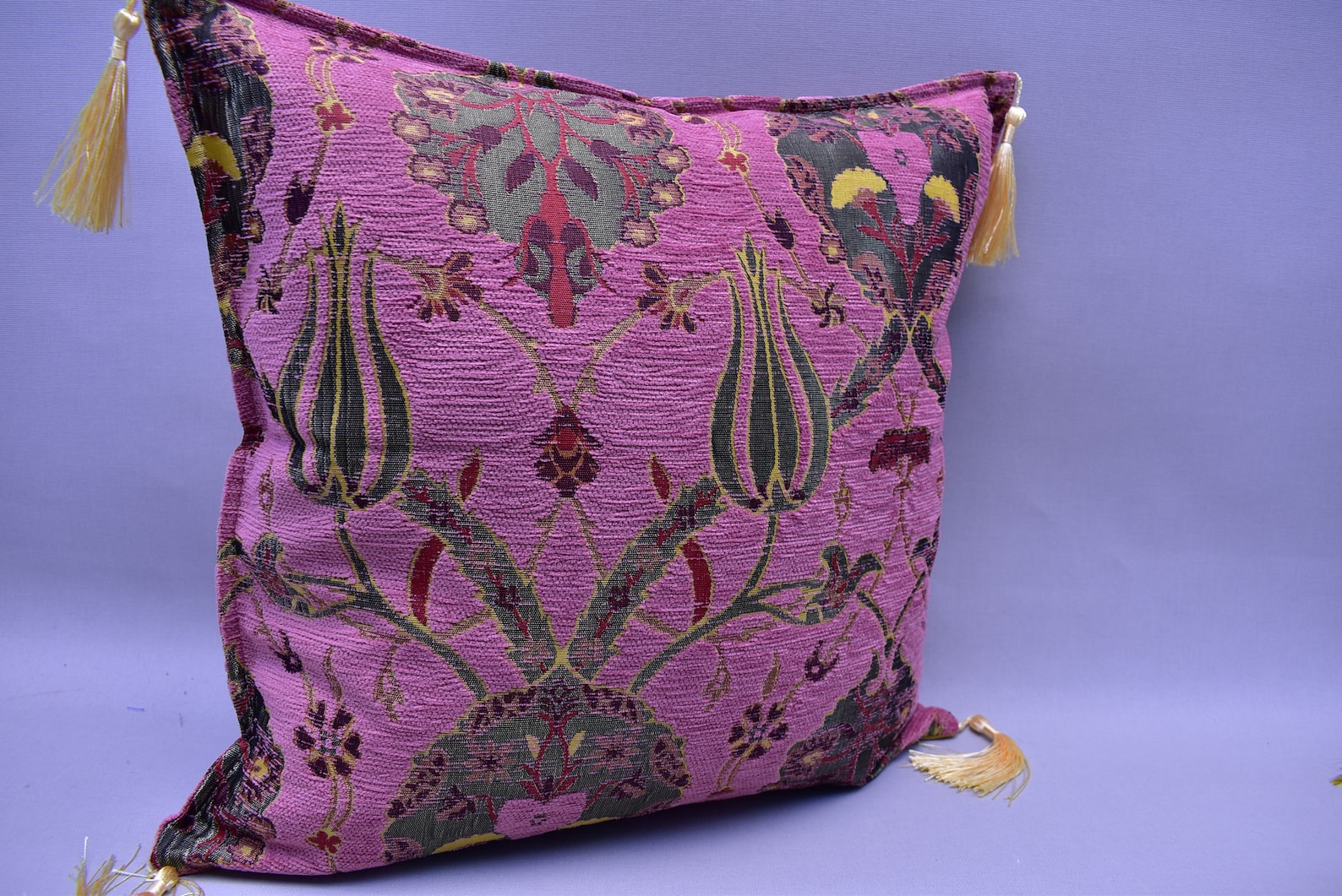 Rose Pink Color Decorative Pillow Cover Boho Decor Soft Pillow - Etsy