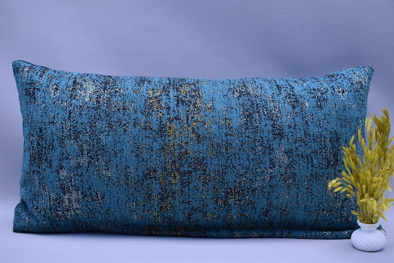 Elegant Teal Green Color Lumbar Pillow Cover Boho Decor Pillow - Etsy