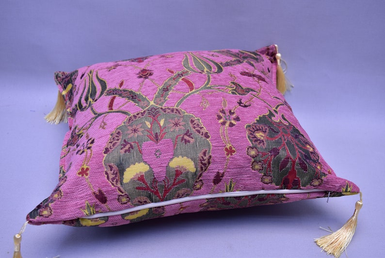Rose Pink Color Decorative Pillow Cover Boho Decor Soft Pillow - Etsy