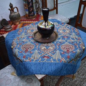 Turkish Tulip Design Home Decor Table Cloth Turkish Chenille Fabric ...