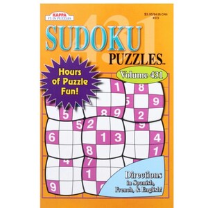 Assorted Sudoku Puzzles Books 96 Pages Fun Challenging Games for Adults ...