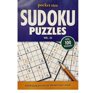 Assorted Sudoku Puzzles Books 96 Pages Fun Challenging Games for Adults ...