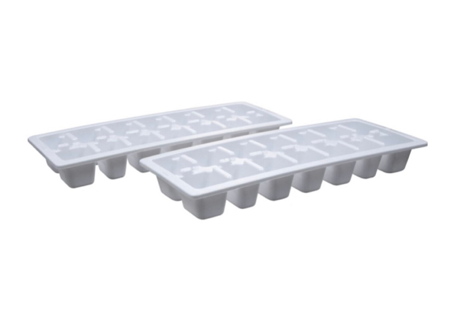 Easy Release White Plastic Stacking Ice Cube Maker Trays 2 Packs - Etsy
