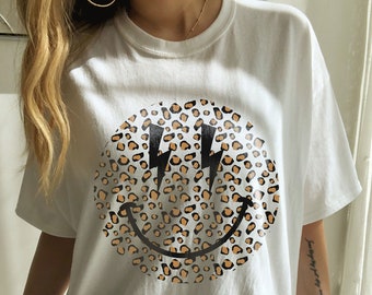 Smiley Face Leopard | Etsy