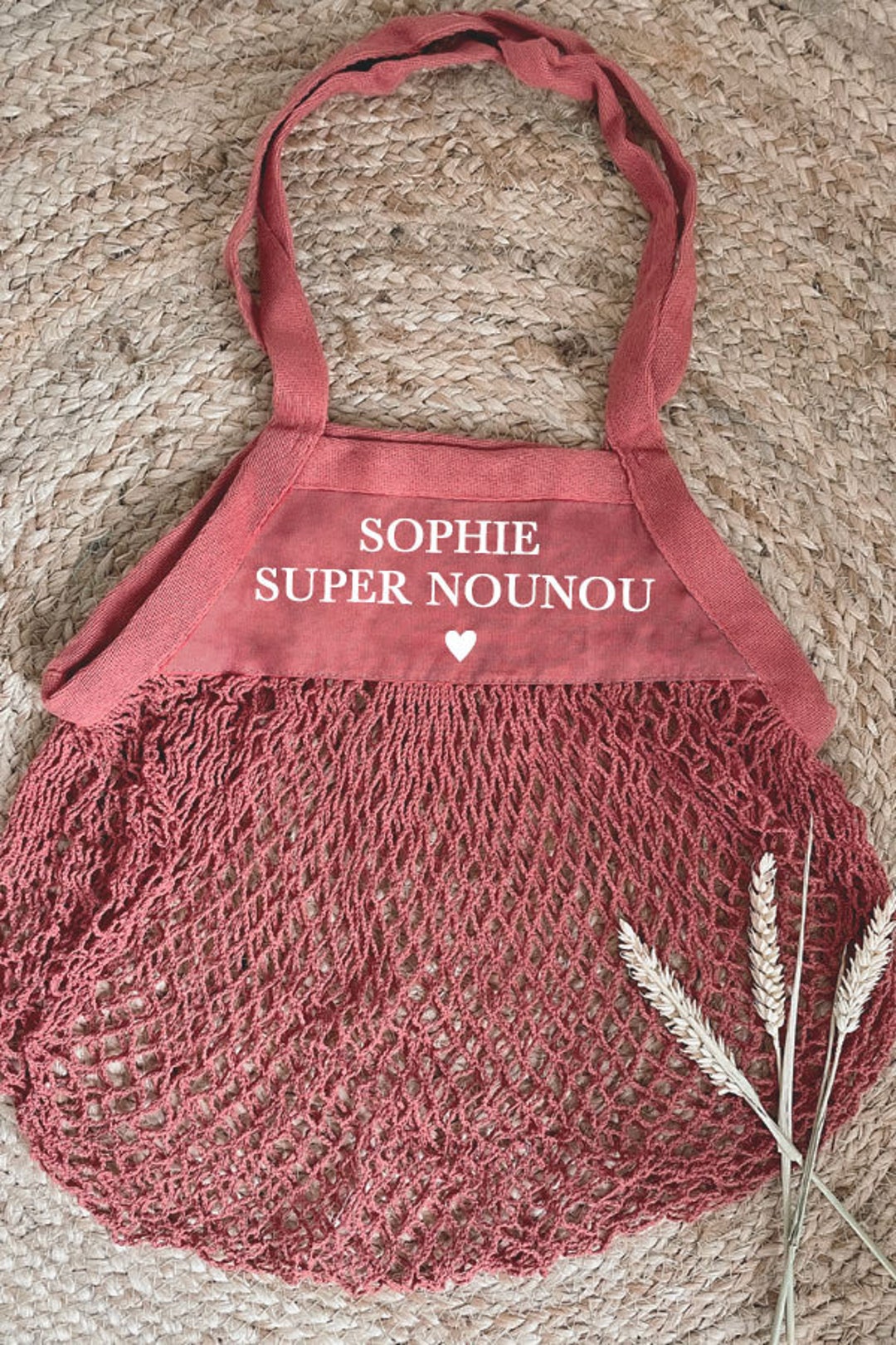 Nanny Net Bag Terracotta Recyclable Net Nanny Gift Idea Personalized ...