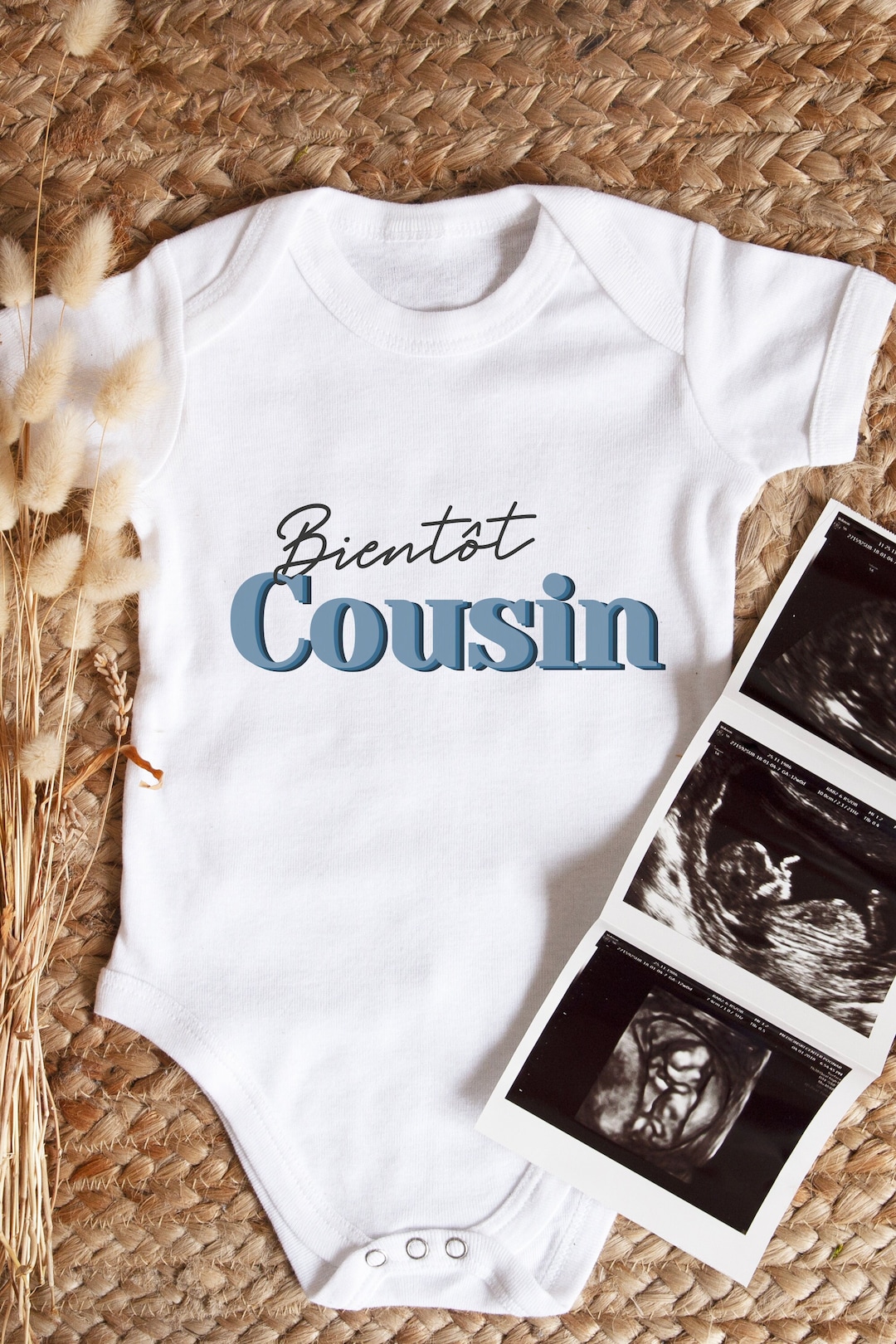 Baby Bodysuit Soon Cousin Personalized Baby Bodysuit Pregnancy ...