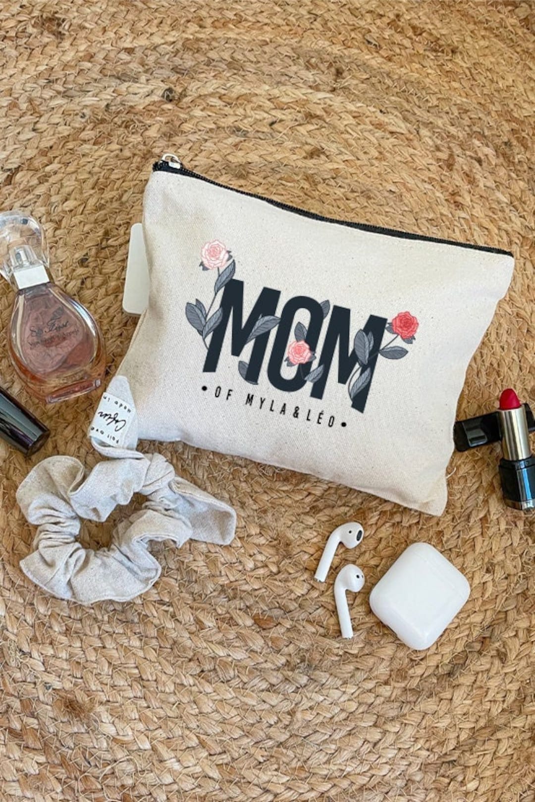 Floral Mom Pouch | Personalized Mom Pouch - Mother's Day Gift - Mom ...