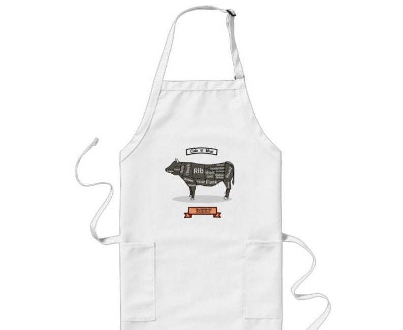Cut of Meat Butcher Apron - Etsy