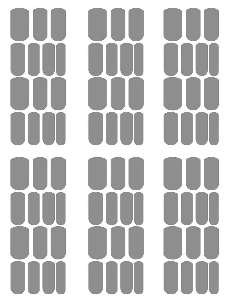 Nail Decal Template