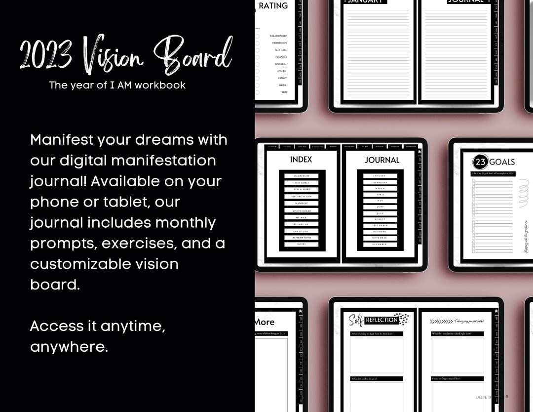 2023 Digital Planner Manifest Planner Manifestation - Etsy