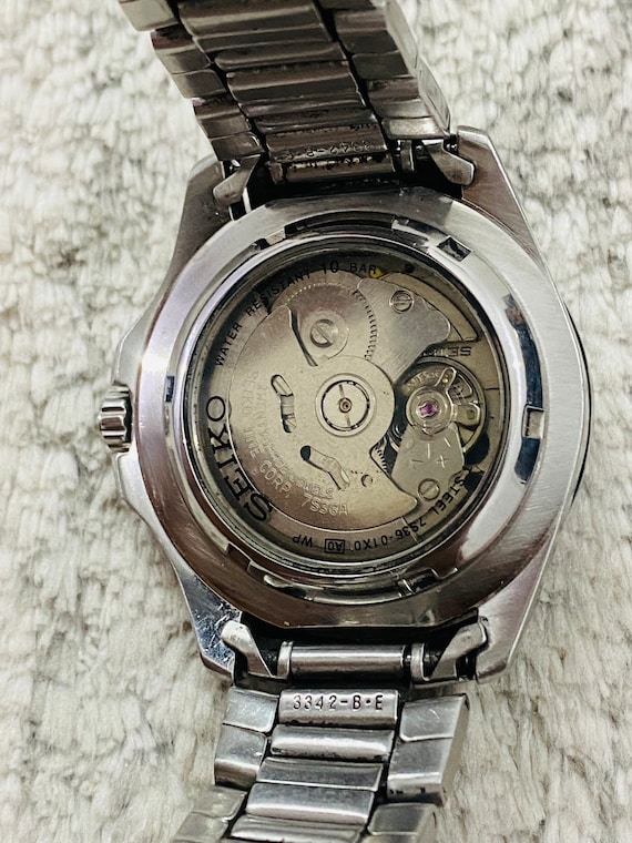 Vintage Seiko 5 Sports 100m Automatic 23Jewels Black … - Gem