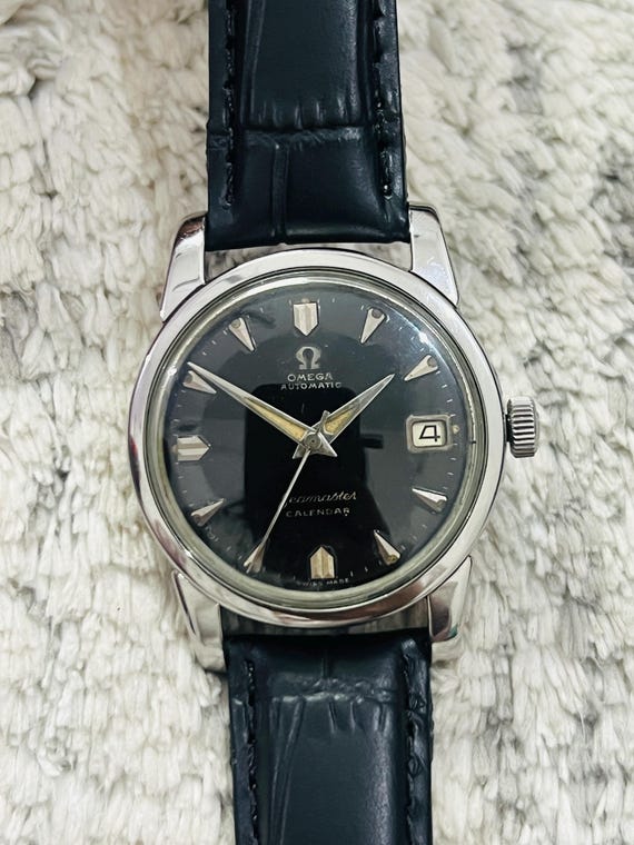 1958 Omega Seamaster Calendar Automatic Black Dial Vi… - Gem