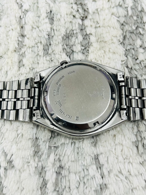 Vintage Seiko 5 Automatic Green Mickey Mouse Dial Day… - Gem