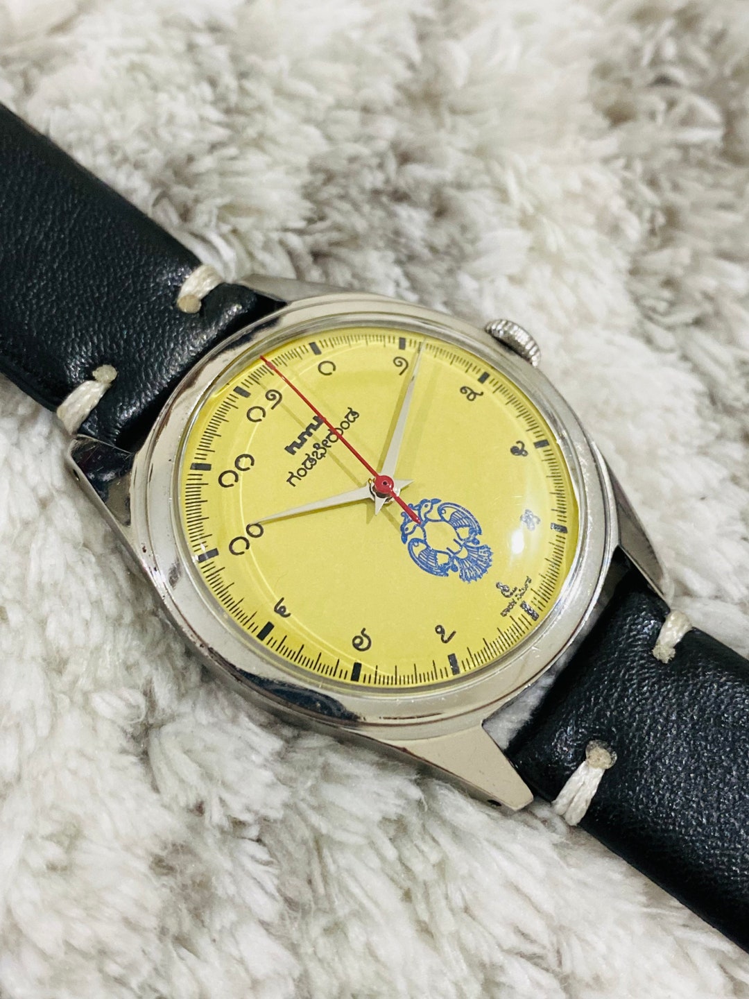 HMT Gandaberunda Kannada Manual Winding Yellow Dial 17jewels Men’s ...