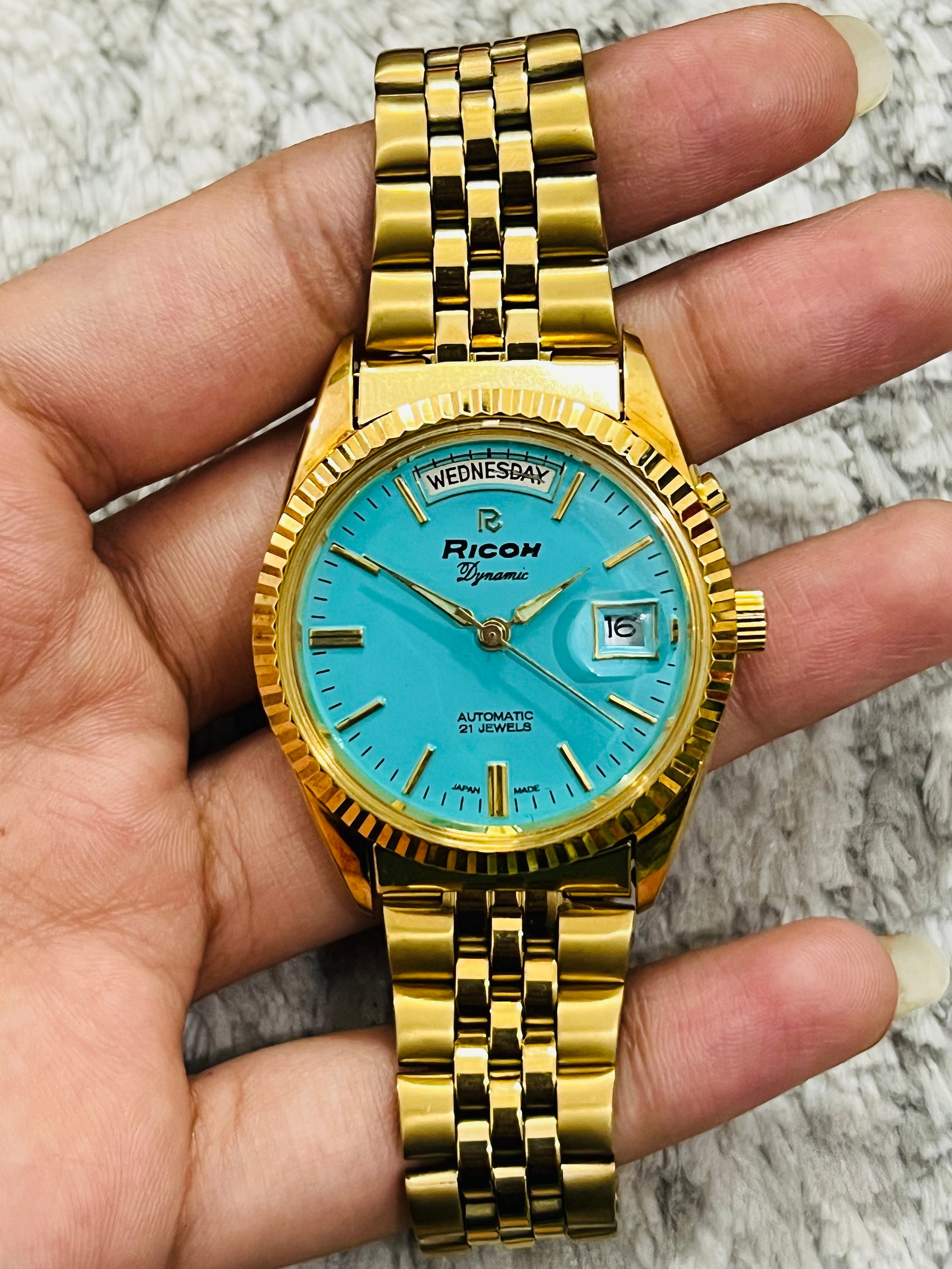 Vintage Ricoh President Dynamic Automatic 21jewel Date/day Vintage Ricoh President Dynamic Automatic 21jewel Date/day