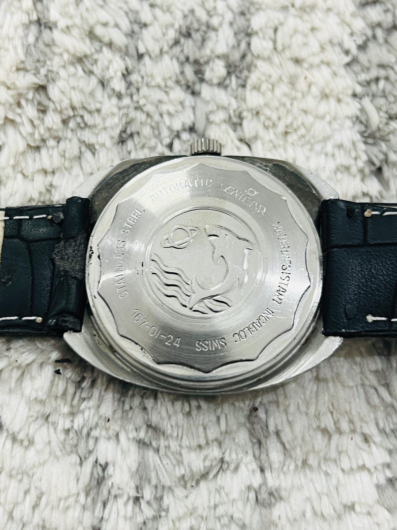 Vintage Enicar Automatic Black Dial Date/day Swiss Made Men’s Wrist ...
