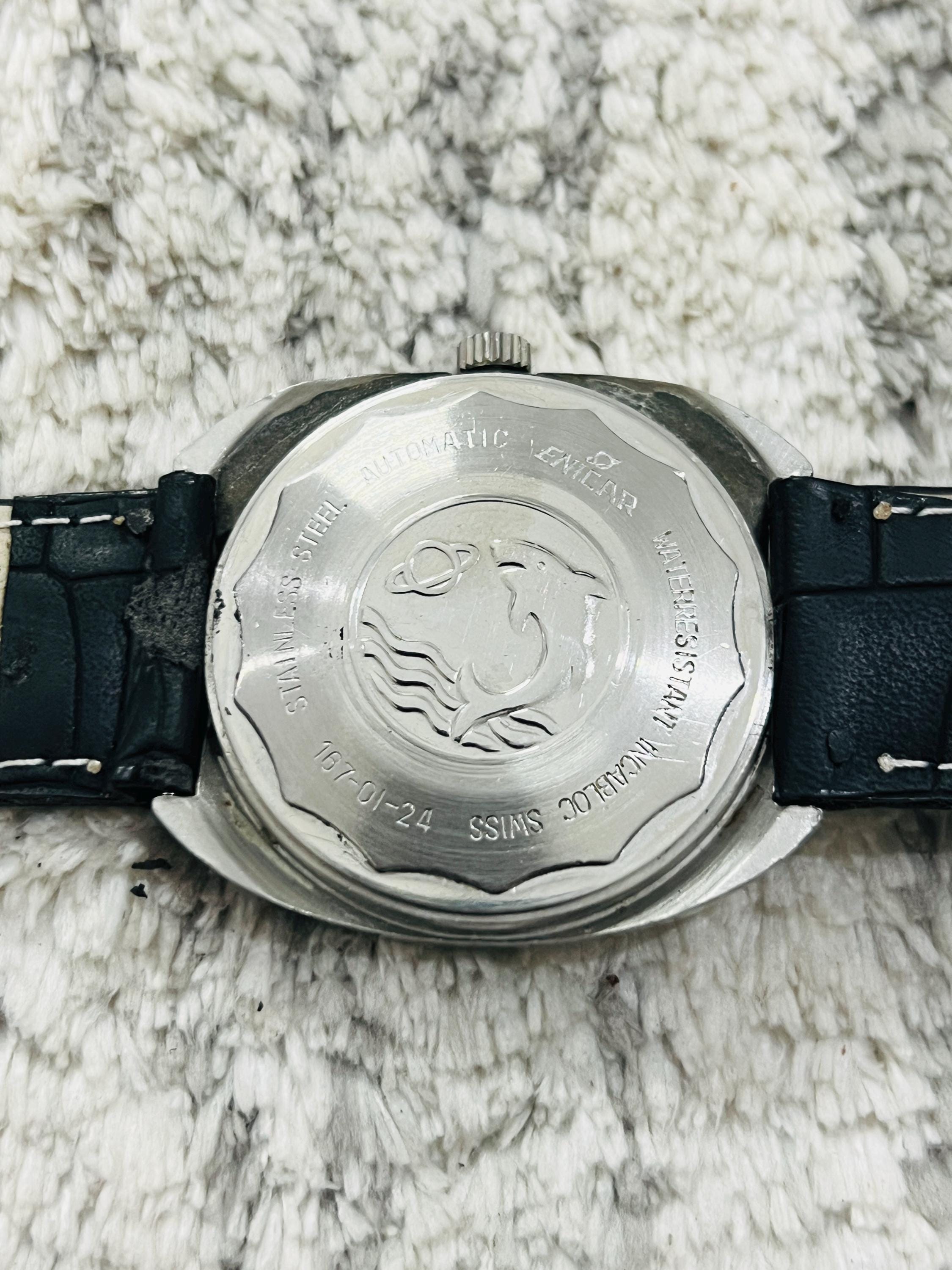 Vintage Enicar Automatic Black Dial Date/day Swiss Made Men’s Wrist ...