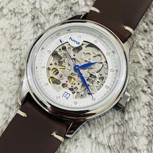 Buy HMT SKELETON SASL-02 Mechanical Automatic White Dial Mens Wrist ...