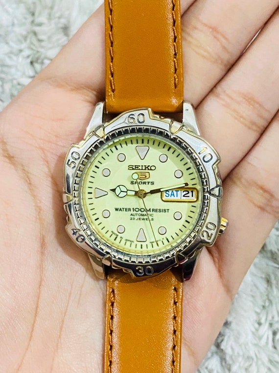 Rare Seiko 5 Sports Water 100m Resist Automatic 23 Je… - Gem