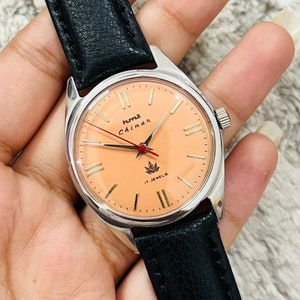 Vintage HMT Chinar Manual Winding Salmon Dial 17jewels Men’s Wrist ...