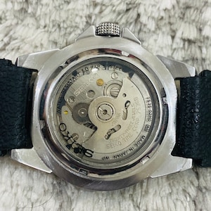 Vintage Seiko 5 Sports Automatic Watch, Black Dial 23 Jewels - Etsy
