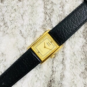 Vintage HMT Ashwini Tank Golden Dial Gold Plated Hand Winding 17jewels ...