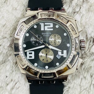 Swatch Irony Quartz Chronograph Rotating Bazel Swiss Made Men’s Watch ...