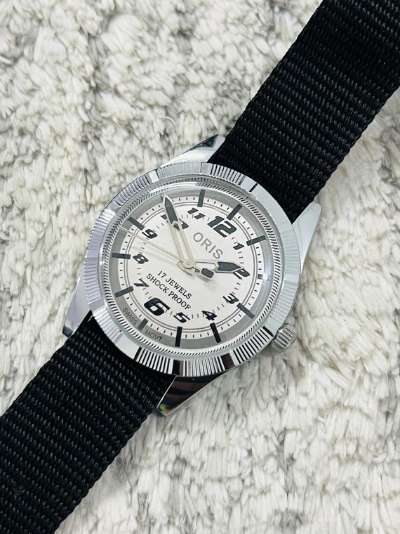 Rare Vintage ORIS Handwinding Cream Dial FHF Movement… - Gem