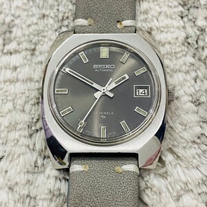 Vintage Rare Seiko Automatic 17jewels Grey Dial @date Japan Made Wrist ...
