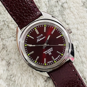 Vintage Hmt Kohinoor Maroon Dial 17jewels Handwinding Vintage Watch ...