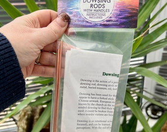 2 Copper Dowsing Rods With Resonator Pair of Divining Rods 2 Divination ...