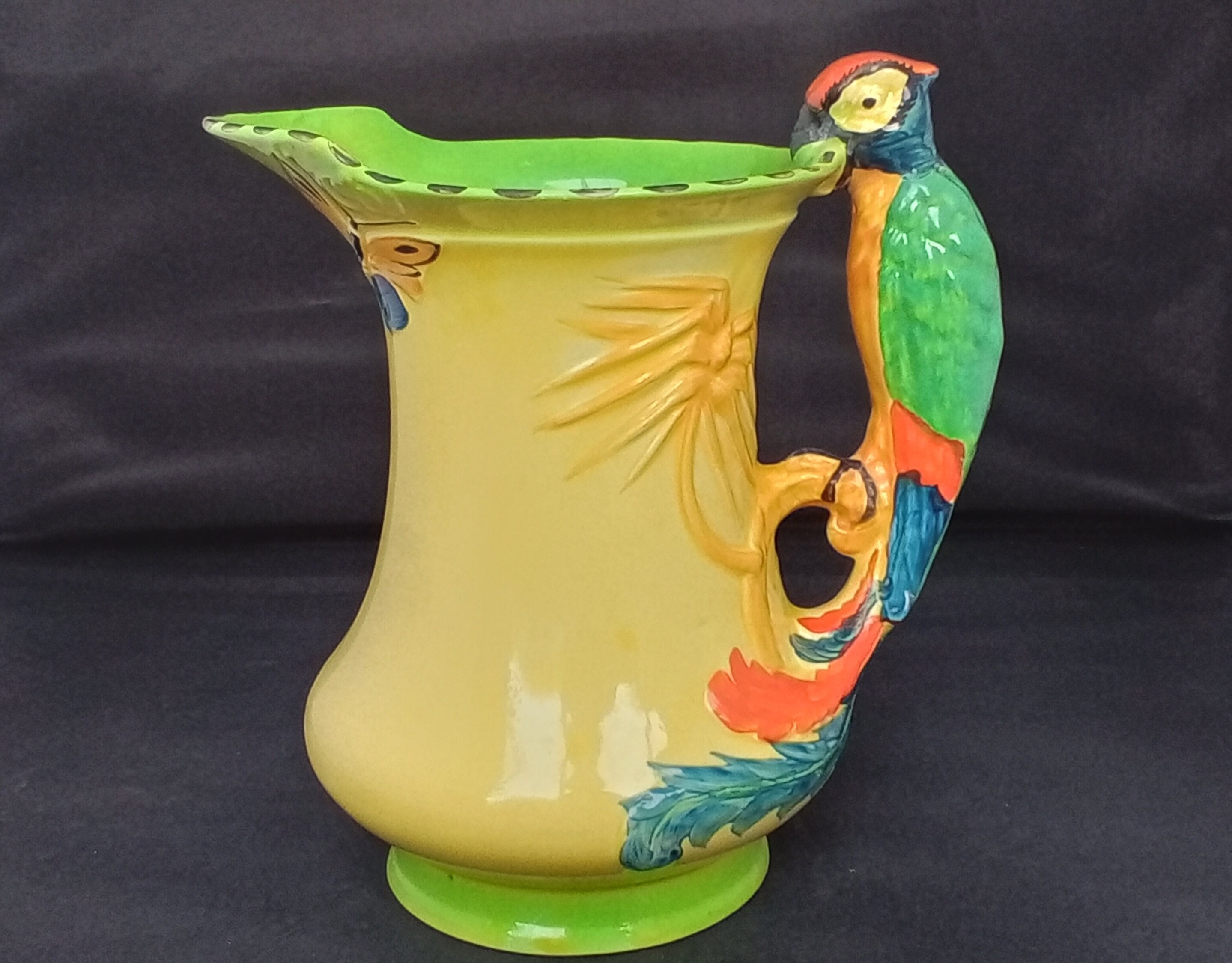 Vintage Burleigh Ware Art Deco Parrot Jug. Vase. Exotic Bird. - Etsy