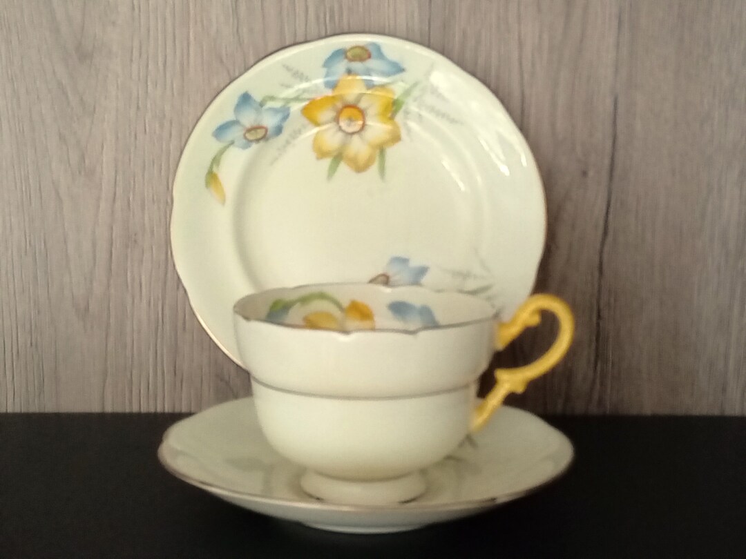 Royal Paragon DAFFODIL Trio, Cup Saucer and Plate Set. 1930's - Etsy