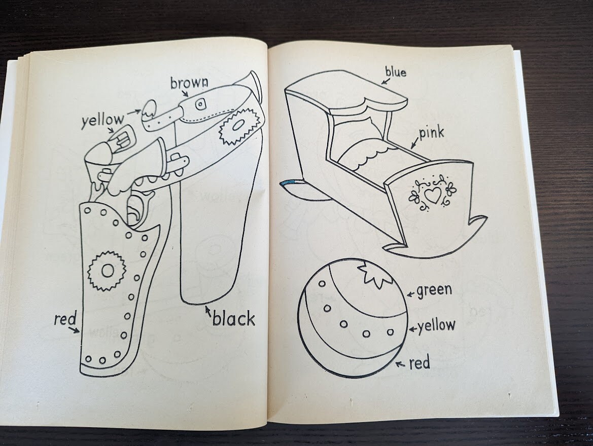 Vintage 1960 Colorama Coloring Book James and Jonathan Inc. - Etsy
