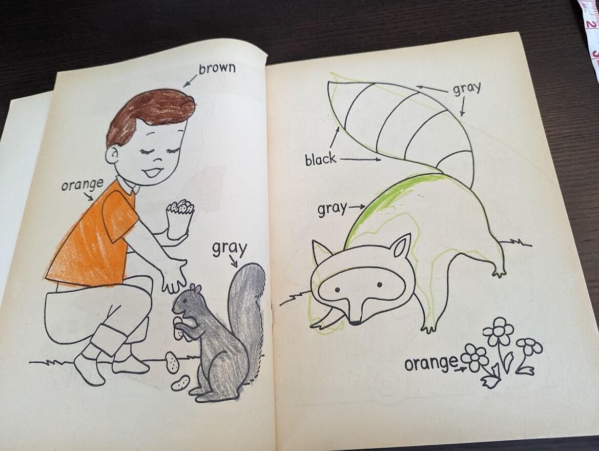 Vintage 1960 Colorama Coloring Book James and Jonathan Inc. - Etsy