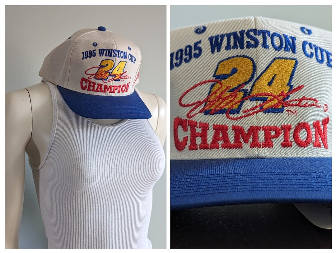 Vintage 1995 Winston Cup Campion Hat 95 Jeff Gordon 24 Baseball ...