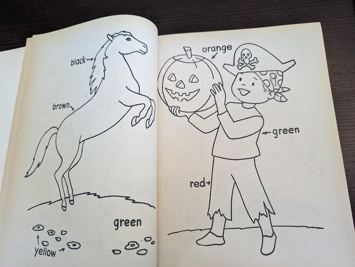 Vintage 1960 Colorama Coloring Book James and Jonathan Inc. - Etsy