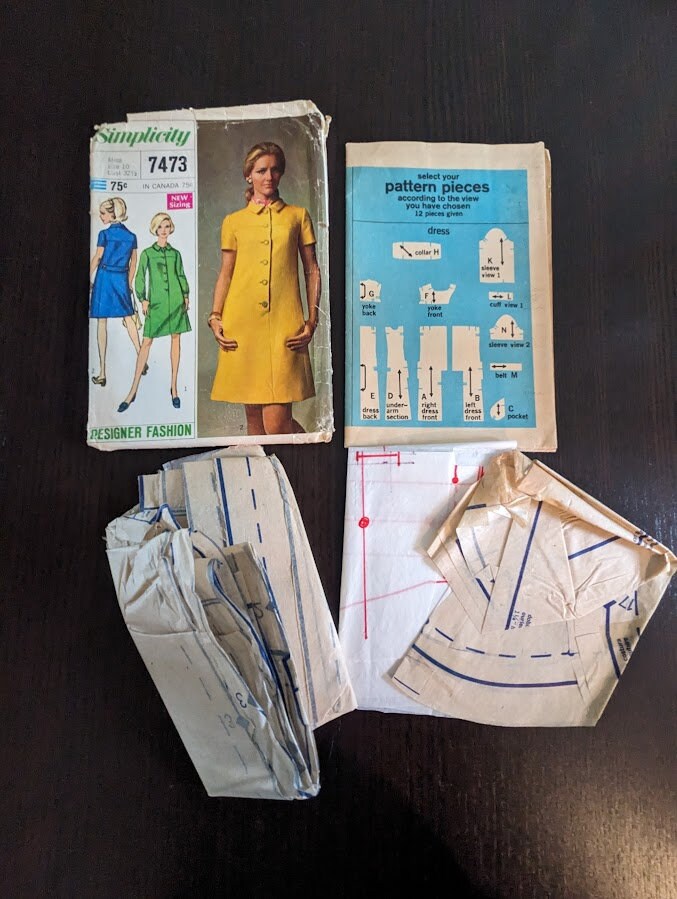 Vintage Collection of 12 Sewing Patterns From 1950s-1970s Womens and ...